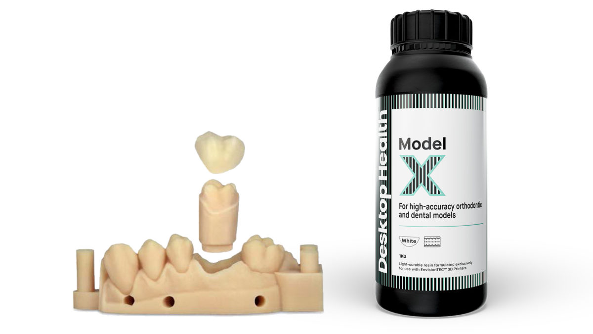 Model X Dental 3D Printing Resin for DLP 3D Printers from Desktop Health